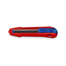 Knipex CutiX Universalmesser, Teppichmesser rot/blau, inkl. 2 Klingen
