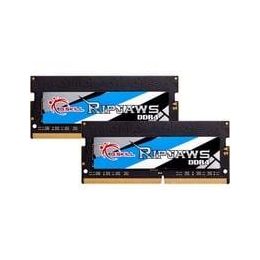 G.Skill SO-DIMM 16 GB DDR4-3200 (2x 8 GB) Dual-Kit, Arbeitsspeicher schwarz, F4-3200C22D-16GRS, Ripjaws, INTEL XMP