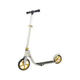 Hudora BigWheel 215, Scooter grau/gelb Bauweise: Zweirädrig Tragkraft: 100 kg Zielgruppe: Erwachsene, Jugendliche, Schulkinder