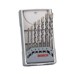 Bosch Betonbohrer Set CYL-3, 7-teilig, Bohrer-Satz grau Materialeignung: Beton, Mauerwerk, Stein Werkzeugaufnahme: Standard-Bohrfutter, Schnellspann-Bohrfutter Anzahl: 7 -teilig Enthaltene Größen: 4mm, 5mm, 6mm, 7mm, 8mm, 10mm