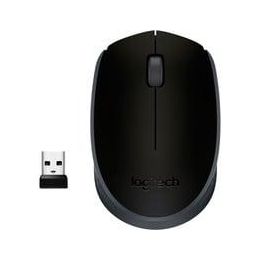 Logitech M171 Wireless, Maus schwarz/grau, 3 Tasten, f&uuml;r Links- und Rechtsh&auml;nder, kompatibel mit PC/Mac