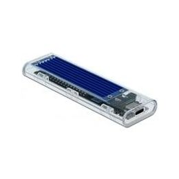 Delock Externes Geh&auml;use f&uuml;r M.2 NVMe PCIe SSD, Laufwerksgeh&auml;use transparent