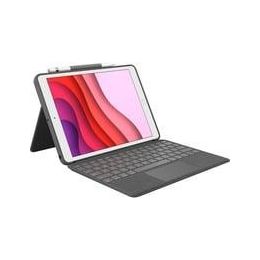 Logitech Combo Touch, Tastatur grau, DE-Layout, Scherenmechanik, f&uuml;r iPad 9./8. /7. Generation