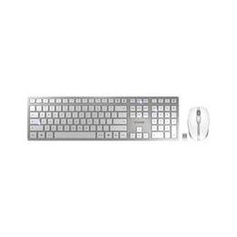 DW 9100 SLIM, Desktop-Set wei&szlig;/silber, EU-Layout (QWERTY), Cherry SX-Scherentechnologie