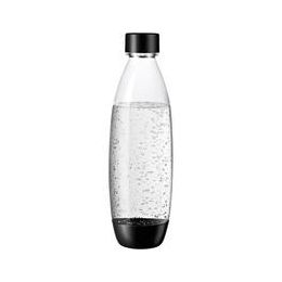 SodaStream Kunststoffflasche Fuse, 1 L, 2er-Pack, Kanne transparent/schwarz, für DUO-Sprudler Material: Copolyester-Kunststoff Anzahl Teile: 2 -teilig Besteht aus: 2 Flaschen mit Schraubverschluss Fassungsvermögen: 1 Liter