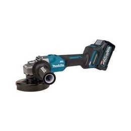 Makita Akku-Winkelschleifer GA008GM201 XGT, 40Volt blau/schwarz, 2x Li-Ion XGT Akku 4,0Ah, MAKPAC Gr.4 Leistung/Spannung: Akku-Betrieb, 40Volt Schleifscheiben: Ø 125 mm Griff: Zusatzhandgriff "Antivibration"