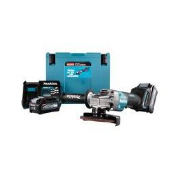 Makita Akku-Winkelschleifer GA013GM201 XGT, 40Volt blau/schwarz, 2x Li-Ion XGT Akku 4,0Ah, MAKPAC Gr.4 Leistung/Spannung: Akku-Betrieb, 40Volt Schleifscheiben: Ø 125 mm Griff: Zusatzhandgriff "Antivibration"