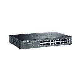 TP-LINK TL-SG1024DE, Switch schwarz, 1 HE Gerätetyp: Switch LAN: 10/100/1000 MBit/s, Auto-MDI/MDIX Anschlüsse: 24x RJ-45 (LAN) gesamt