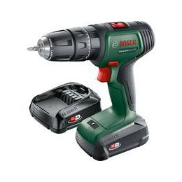 Bosch Akku-Schlagbohrschrauber UniversalImpact 18V grün/schwarz, 2x Li-Ionen Akku 1,5Ah, Koffer, POWER FOR ALL ALLIANCE Leistung/Spannung: Akku-Betrieb, 18Volt Drehzahl max.: 1.450 U/min Werkzeug-Aufnahme: Schnellspann-Bohrfutter