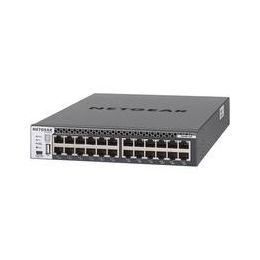 Netgear M4300-24X, Switch Gerätetyp: Switch LAN: 10/100/1000 MBit/s, 10 GBit/s Anschlüsse: 24x RJ-45 (LAN) gesamt