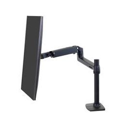 Ergotron LX Monitor Arm mit hoher S&auml;ule, Monitorhalterung schwarz