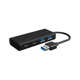 ICY BOX IB-HUB1426-U3, USB-Hub schwarz