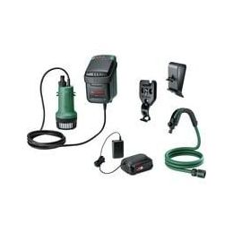 Bosch GardenPump 18V-2000, Tauch- / Druckpumpe gr&uuml;n/schwarz, Li-Ionen Akku 2,5Ah, POWER FOR ALL ALLIANCE
