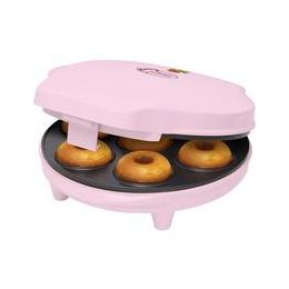 Bestron ADM218SDP, Donutmaker rosa Leistung: 700 Watt Ausstattung: Backampel, automatische Temperaturregelung Kapazität: 7 Donuts pro Durchgang