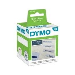 Dymo LabelWriter ORIGINAL H&auml;ngeablageetiketten 12x50mm, 1 Rolle mit 220 Etiketten wei&szlig;, permanent klebend, S0722460
