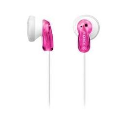 Sony MDR-E9LP, Kopfhörer pink Kopfhörertyp: Earbuds Ohrkanalhörer Geeignet für: Mobile Abspielgeräte Kabel-Verbindung: 3.5mm Klinke