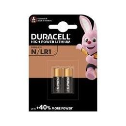 Duracell Security, Batterie 2 St&uuml;ck, Block, N (BG2, LR1)