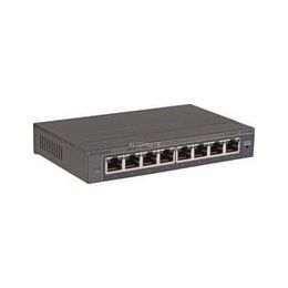 Netgear GS108E, Switch grau Gerätetyp: Switch LAN: 10/100/1000 MBit/s, Auto-MDI/MDIX Anschlüsse: 8x RJ-45 (LAN) gesamt