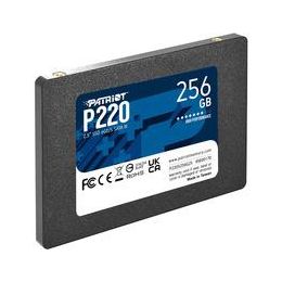 PATRIOT P220 256 GB, SSD schwarz, SATA III 6 Gb/s, 2,5"