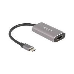 Delock USB 3.2 Gen 1 Adapter, USB-C Stecker > HDMI Buchse grau, 20cm, 8K + HDR