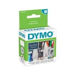 Dymo LabelWriter ORIGINAL Vielzwecketiketten 13x25mm, 1 Rolle mit 1000 Etiketten wei&szlig;, wieder abl&ouml;sbar, S0722530