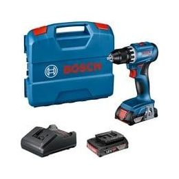 Bosch Akku-Bohrschrauber GSR 18V-45 Professional, 18Volt blau/schwarz, 2x Li-Ionen Akku 2,0Ah, in L-Case