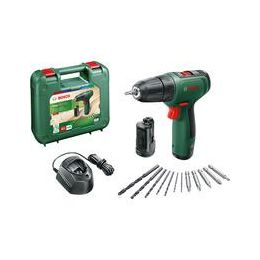 Bosch Akku-Bohrschrauber EasyDrill 1200 + Bit- und Bohrer-Set gr&uuml;n/schwarz, 2x Li-Ionen Akku 1,5Ah, Koffer