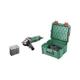 Bosch Winkelschleifer PWS 850-125 + SystemBox grün/schwarz, 850 Watt Leistung/Spannung: 850 Watt Schleifscheibe Ø: 125 mm Verwendungszweck: M 14