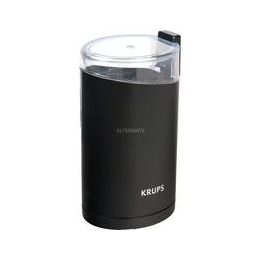 Krups Kaffeemühle F203 schwarz (glänzend), 200 Watt Leistung: 200 Watt Mahlwerk: Edelstahl-Schlagmesser Mahlgrad : Einstellbar Bohnenbehälter: 85 Gramm