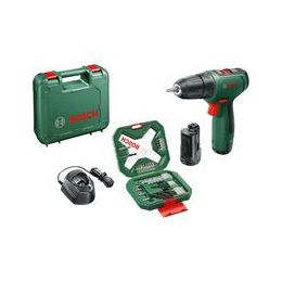 Bosch Akku-Bohrschrauber EasyDrill 1200 + 34-teiliges Bit- und Bohrer-Set gr&uuml;n/schwarz, 2x Li-Ionen Akku 1,5Ah, Koffer
