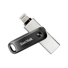 Sandisk iXpand Go 64 GB, USB-Stick schwarz/silber, USB-A 3.2 Gen 1, Apple Lightning Connector