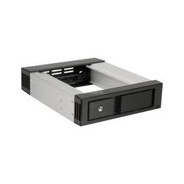 ICY BOX IB-158SK-B, Wechselrahmen schwarz Typ: Hot-Swap-Rahmen Einbaubare Laufwerke: 3,5" intern Benötigte Einbauschächte: 5,25" extern Geeignet für: eine 3,5"-SATA-Festplatte