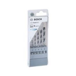 Bosch Spiralbohrer-Satz HSS PointTeQ Hex, Ø 2mm-6mm 5-teilig Materialeignung: Metall Werkzeugaufnahme: Sechskant 6,3mm (1/4") Anzahl: 5-teiliges Set Enthaltene Größen: 2mm, 3mm, 4mm, 5mm, 6mm