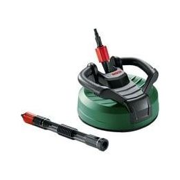 Bosch Multi-Flächenreiniger AquaSurf 280, Düse grün Geeignet für: Druckreiniger Kompatibel: EasyAquatak 100 LL / 110 / 120, UniversalAquatak, AQT 33-10, AQT 33-11, AQT 35-12, AQT 37-13, AQT 40-13, AQT 42-13 Verwendung: Zur Reinigung großer Terrassen und Einfahrten, Garagentoren und Mauern Material: Kunststoff