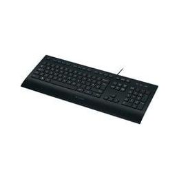 Logitech K280e Corded, Tastatur schwarz, DE-Layout, Plunger, for Business
