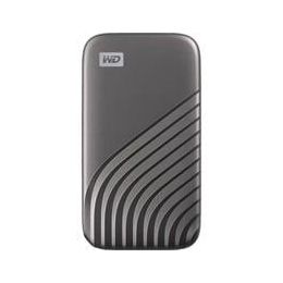 Western Digital My Passport SSD 2 TB, Externe SSD grau, USB-C 3.2 Gen 2 (10 Gbit/s)