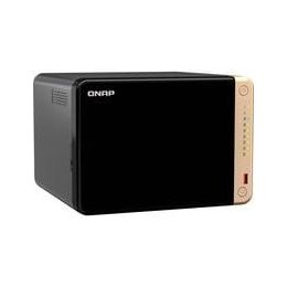 QNAP TS-664-8G, NAS schwarz LAN: 10/100/1000 MBit/s Einbauschächte: 6x 2,5"/3,5" Slots