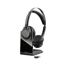 Plantronics Voyager Focus UC B825, Headset schwarz, inkl. Dockingstation Kopfhörertyp: On-Ear Kopfbügelhörer Geeignet für: Mobiltelefone, PC-Systeme Drahtlose Verbindung: Ja, via Bluetooth