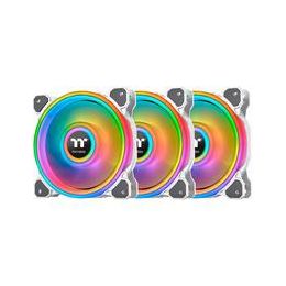 Thermaltake Riing Quad 12 RGB Radiator Fan TT Premium Edition 3 Pack, Geh&auml;usel&uuml;fter wei&szlig;, 3er Set, 1x Controller, 120 mm