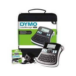 Dymo LabelManager 210D+ im Koffer, Beschriftungsger&auml;t schwarz/silber, mit QWERTZ-Tastatur, S0964070