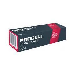 Duracell Procell Alkaline Intense Power 9V, Batterie 10 St&uuml;ck, E-Block (9-Volt-Block)