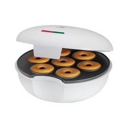 Clatronic Donutmaker DM 3495 weiß Leistung: 900 Watt Ausstattung: Backampel, automatische Temperaturregelung Kapazität: 7 Donuts pro Durchgang