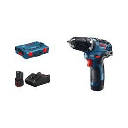 Bosch Akku-Bohrschrauber GSR 12V-35 Professional, 12Volt blau/schwarz, 2x Li-Ionen Akku 3,0Ah, in L-BOXX