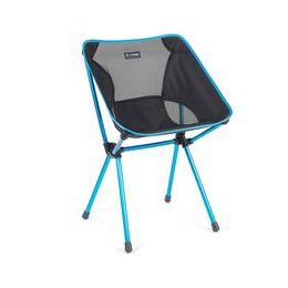 Helinox Camping-Stuhl Café Chair 14351 schwarz/blau, Black Belastbarkeit: Max. 145 kg Sitzhöhe: 28 bis 51 cm