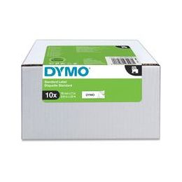 D1 ORIGINAL Schriftband VORTEILSPACK, schwarz auf weiß, 19mm x 7m 10 Stück, Art.-Nr. 2093098 Geeignet für: Dymo