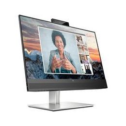 HP E24m G4, LED-Monitor 61 cm (24 Zoll), schwarz/silber, FullHD, IPS, Webcam, 75 Hz