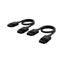 Corsair iCUE LINK Kabel, 200mm, gerade schwarz, 2 St&uuml;ck