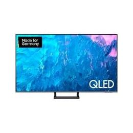 Samsung GQ-55Q72C, QLED-Fernseher 138 cm (55 Zoll), grau/titan, UltraHD/4K, SmartTV, WLAN, Bluetooth, HDR 10+, FreeSync, 100Hz Panel Sichtbares Bild: 138 cm (55") Auflösung: 3840 x 2160 Pixel Format: 16:9