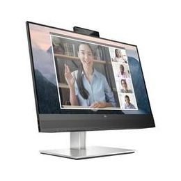 HP E24mv G4, LED-Monitor 61 cm (24 Zoll), schwarz/silber, FullHD, IPS, Webcam