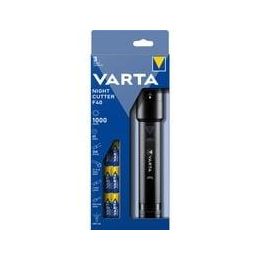Varta Night Cutter F40, Taschenlampe schwarz Art: Taschenlampe Betriebsart: Batterie AA Lichtstrom: 1000 Lumen Schutz: Schutz gegen Spritzwasser nach IPX